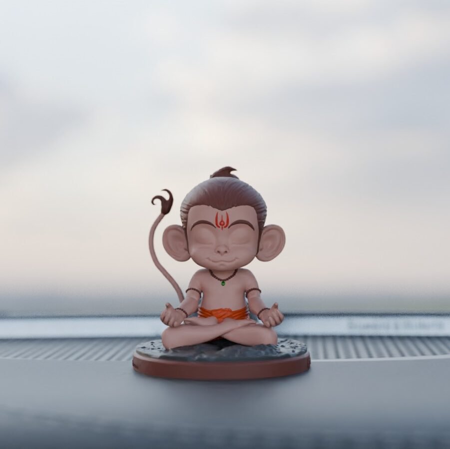 Mini Hanuman Murti Idol for Home or Car Dashboard | PixaCrafts